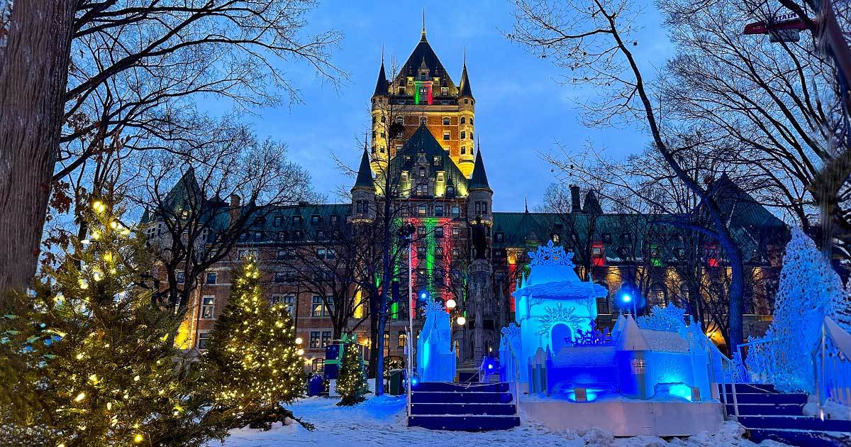 Quebec City Christmas Snow